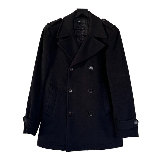 Theory | Jackets & Coats | Theory Pea Coat Black Cashmere | Poshmark